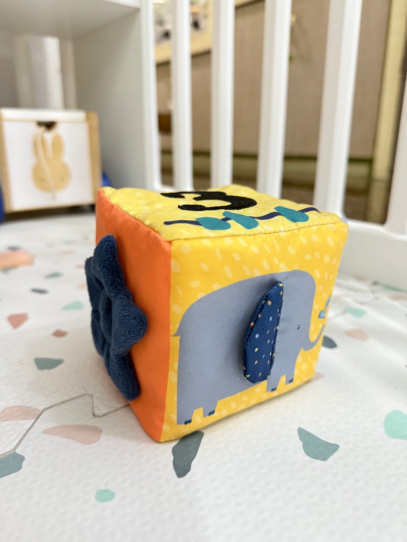 Sensory cube crinkle sound baby toy, Hobbies & Toys, Toys & Games on ...