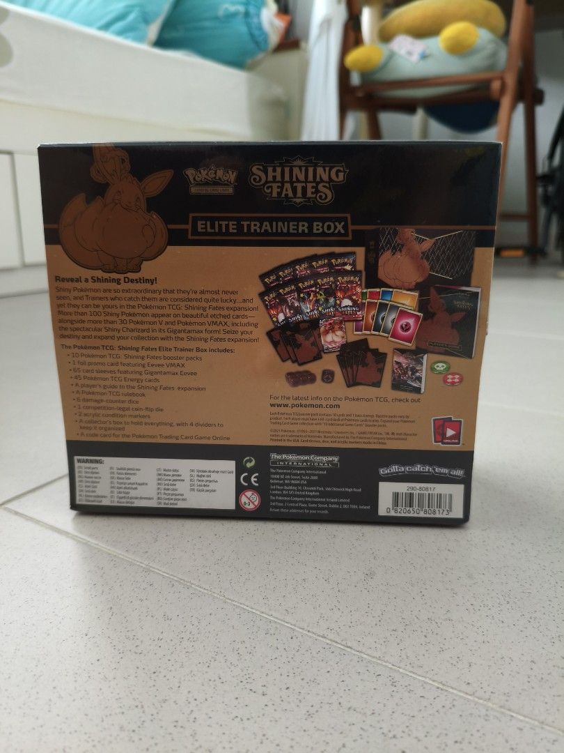 Pokémon TCG: Shiny Fates Elite Trainer Box (ETB), Hobbies & Toys, Toys ...
