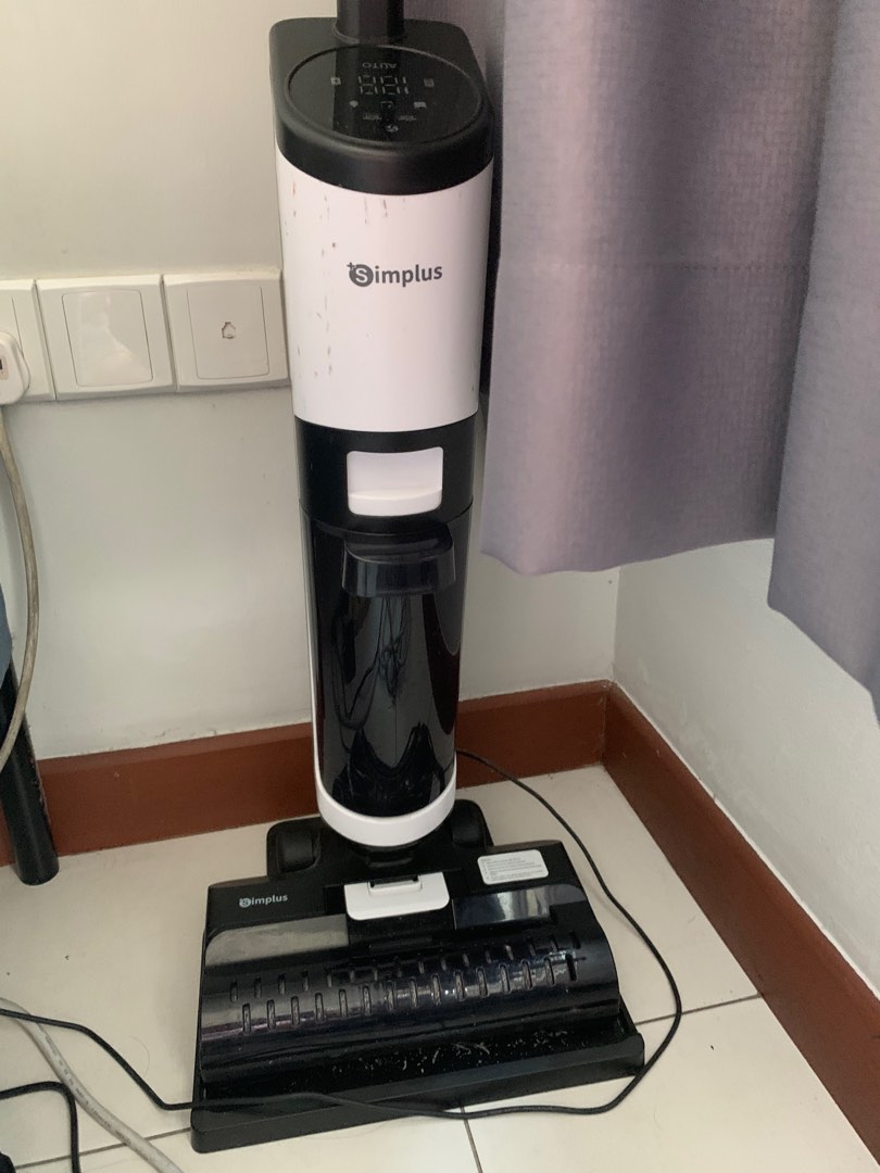 Simplus Wet Dry Mop Vacuum Cleaner 3-In-1 Cordless S-Clean V1 Smart Floor Washer, TV & Home ...