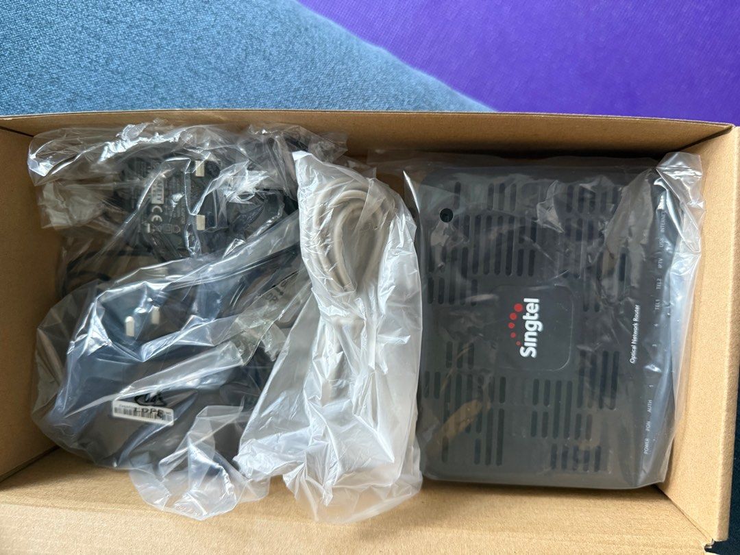 Singtel optical network router + TP link wifi router, Computers & Tech ...