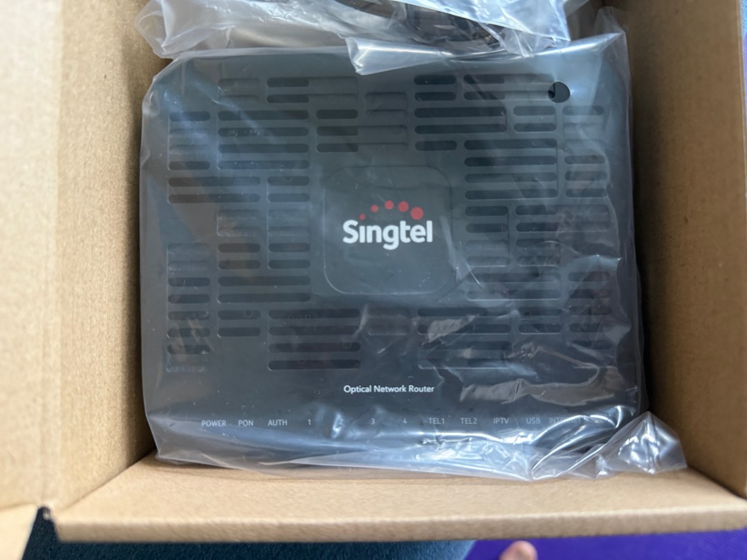 Singtel optical network router + TP link wifi router, Computers & Tech ...