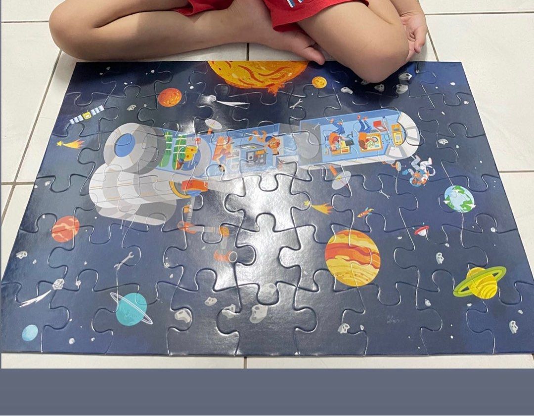 4-in-1 Spaceship large puzzle for kids RM25, Hobbies & Toys, Toys ...