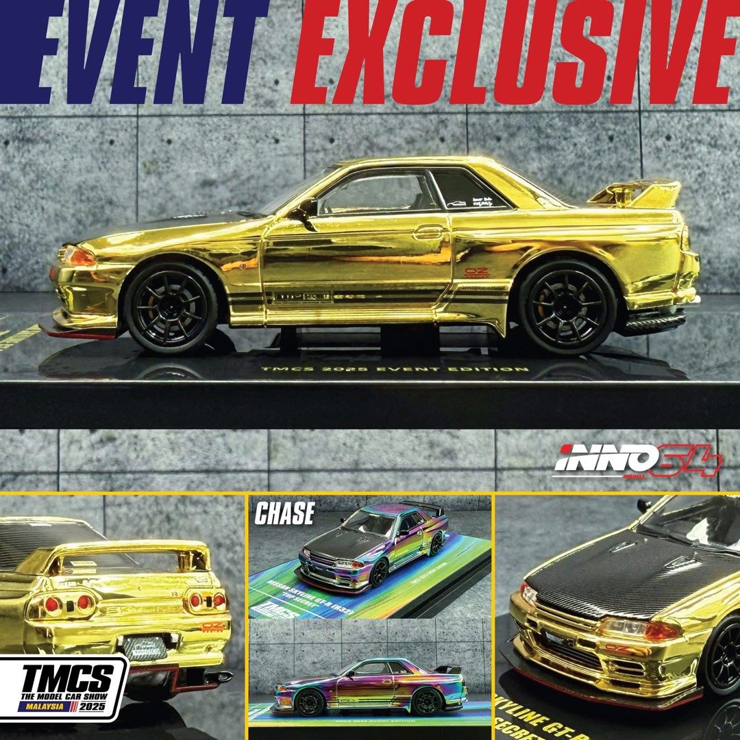 The Model Car Show (TMCS) 2025 Inno64 Exclusives Nissan Skyline GTR R34 ...