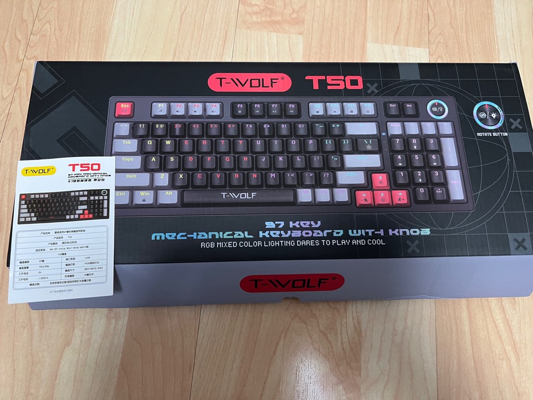 T-Wolf T50 Gaming Machanical keyboard, Computers & Tech, Parts ...