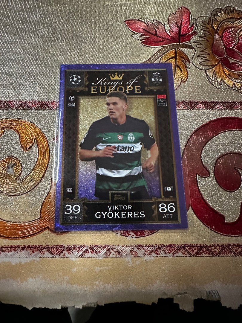 Viktor Gyokeres KINGS OF EUROPE Card # 266 match attax EXTRA 24/25, Hobbies & Toys, Toys & Games ...