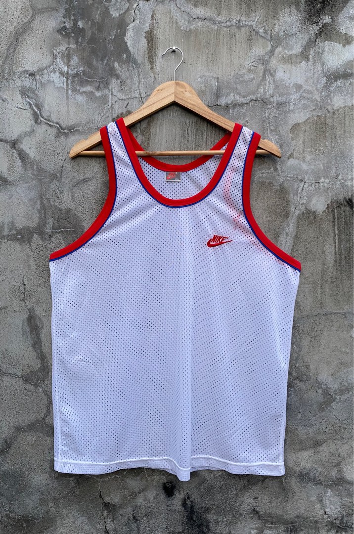 VINTAGE NIKE MESH SANDO, Men's Fashion, Activewear on Carousell