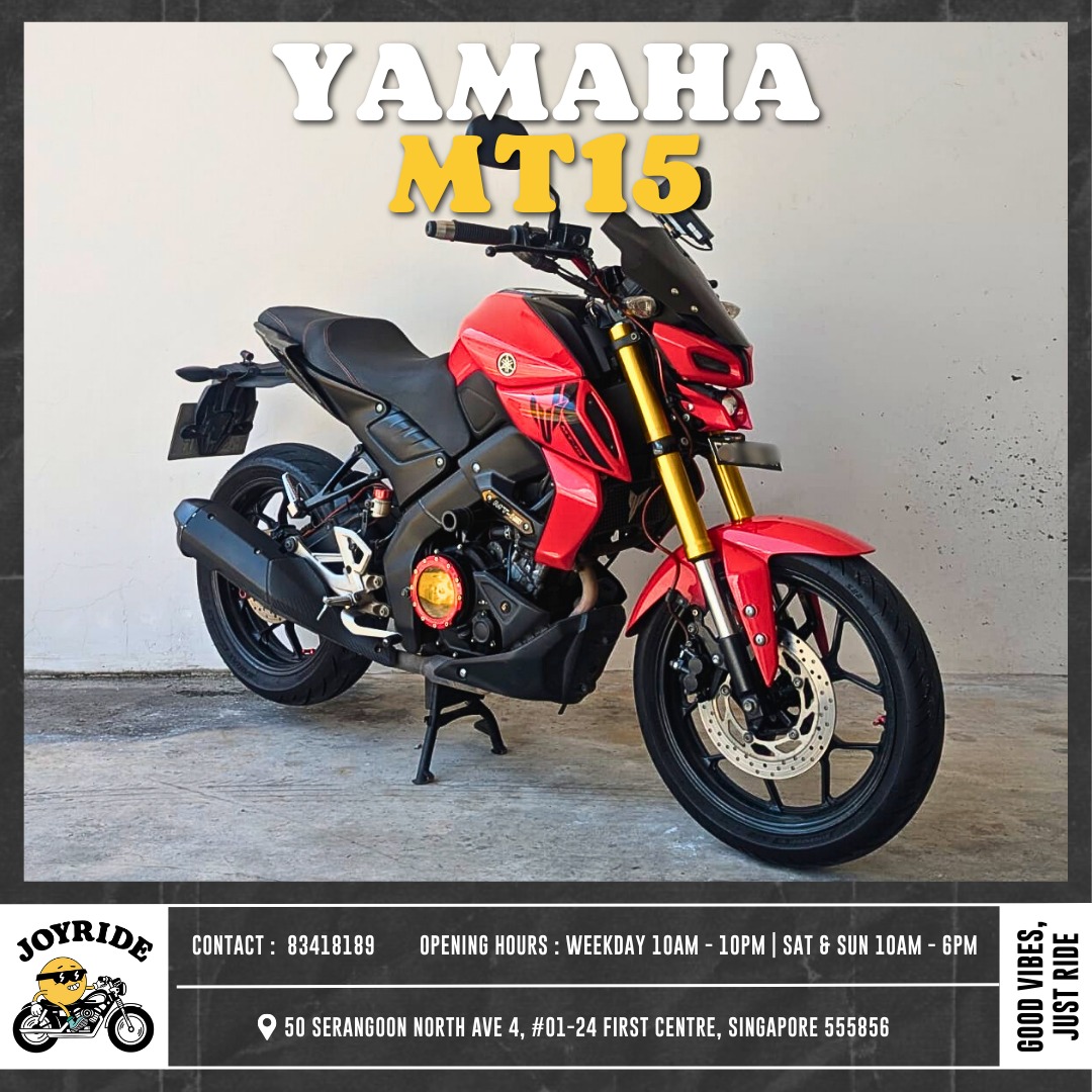 YAMAHA MT15 V2, Motorcycles, Motorcycles for Sale, Class 2B on Carousell