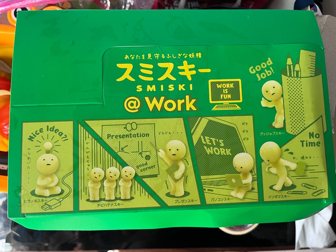 (1 set) 6 Smiski Work, Hobbies & Toys, Toys & Games on Carousell