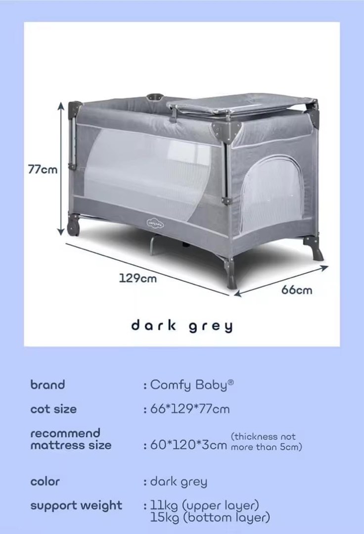 90% New Magic Travel Baby Cot, Babies & Kids, Baby Nursery & Kids ...