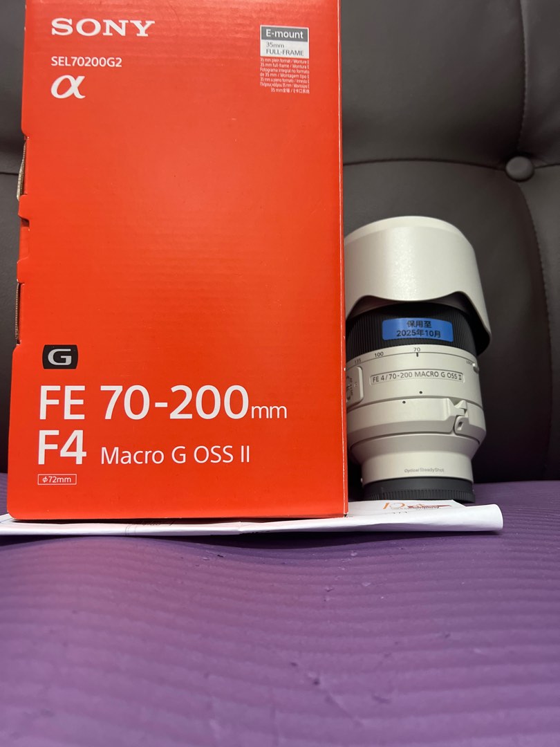 完美無瑕 全套有盒 香港行貨有保養 2025-10 Sony FE 70-200 70-200mm F4 II G OSS Macro 第二代 , 攝影器材, 鏡頭及裝備 - Carousell