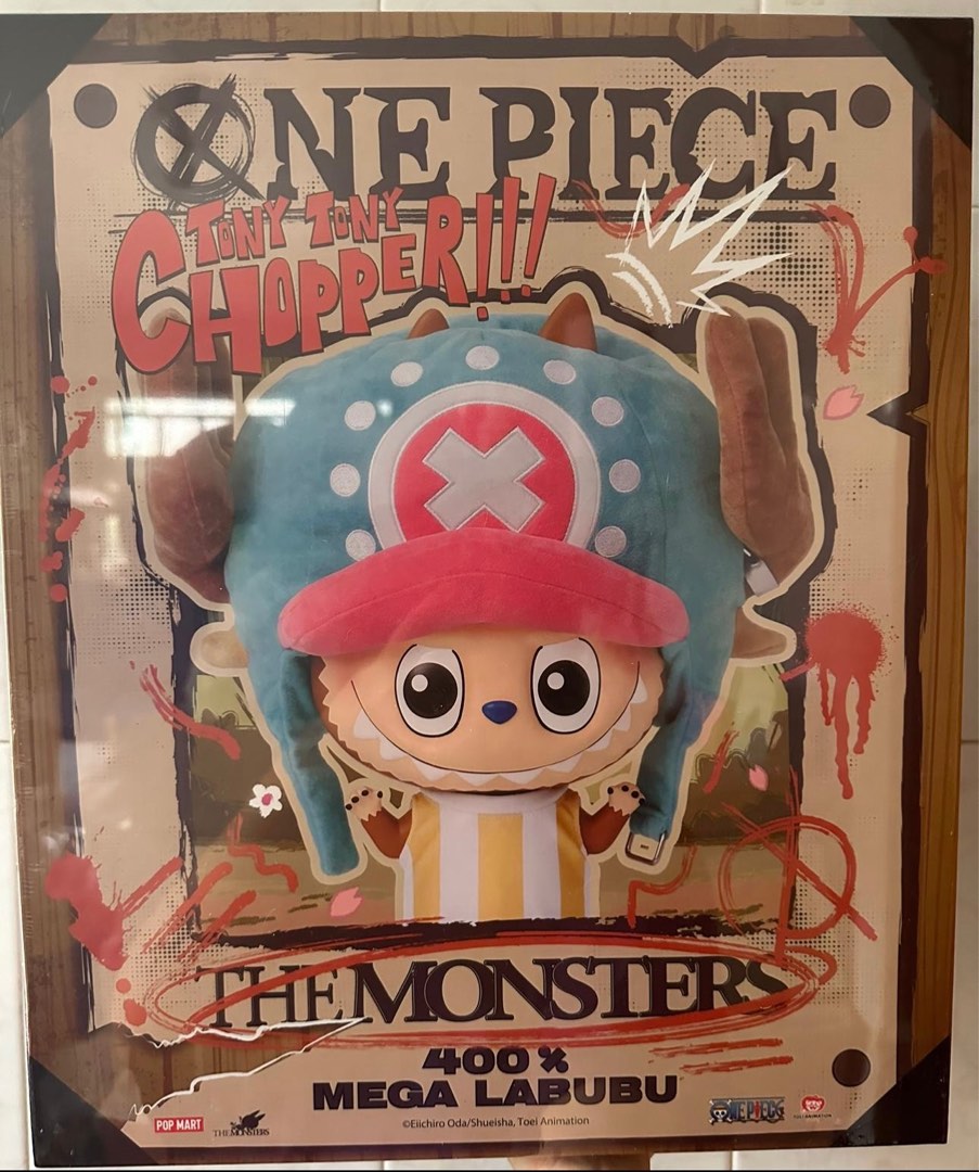 【現貨】旺角店 海賊王 喬巴- labubu 400% Tony Tony chopper, 興趣及遊戲, 玩具 & 遊戲類 - Carousell