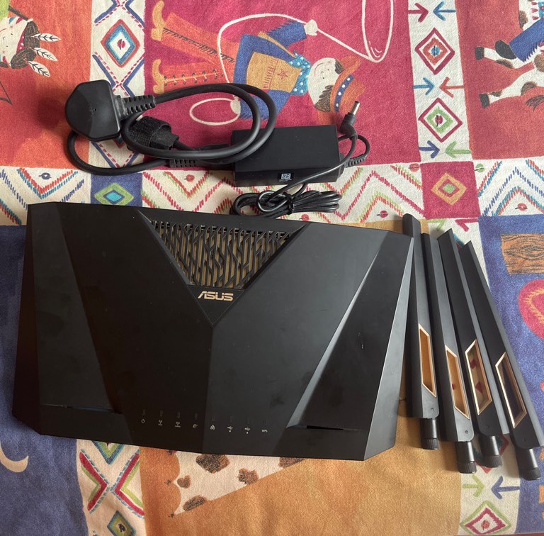 Asus RT-AX88U Wireless-AX6000 Dual Band Gigabit Router, Computers ...