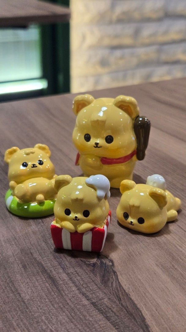 Blind Box : Yoyo Butter Bear ( 6 pcs : 2 medium & 4 small ) Not Popmart ...
