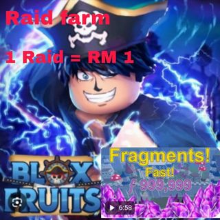 blox fruit raid service, Video Gaming, Video Games, Others on Carousell