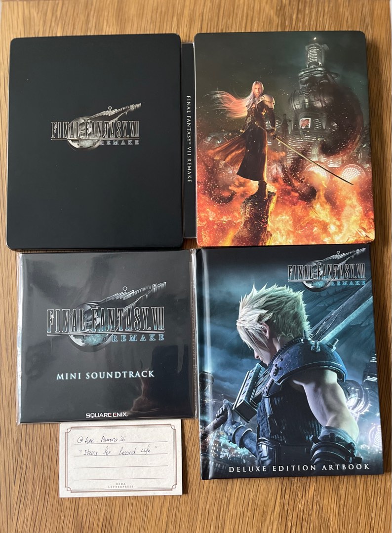 BOX & Mini Sound track - Final Fantasy VII Remake, Hobbies & Toys ...