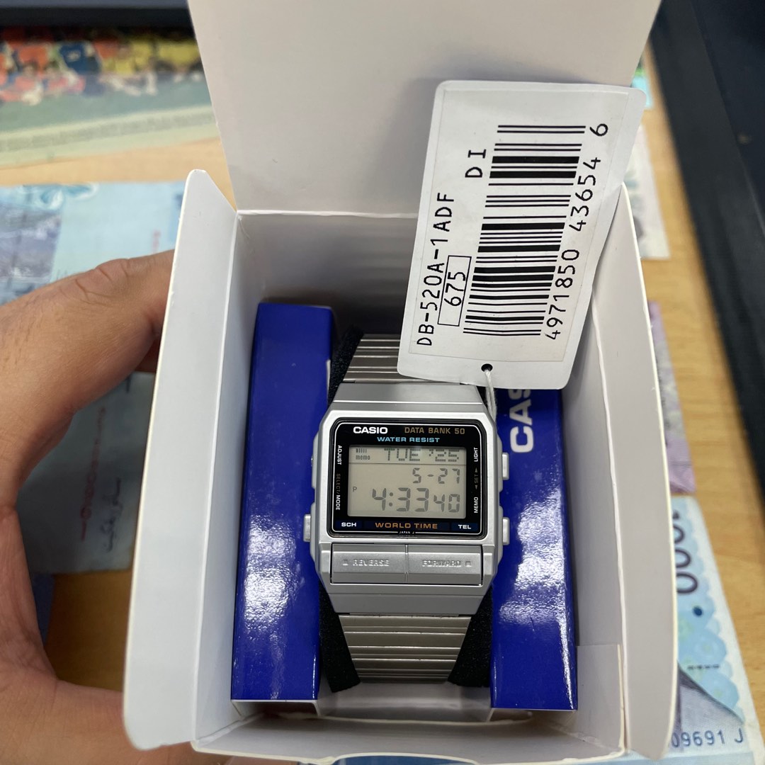 Casio Databank 50 DB-520A-1ADF, Men's Fashion, Watches & Accessories, Watches on Carousell