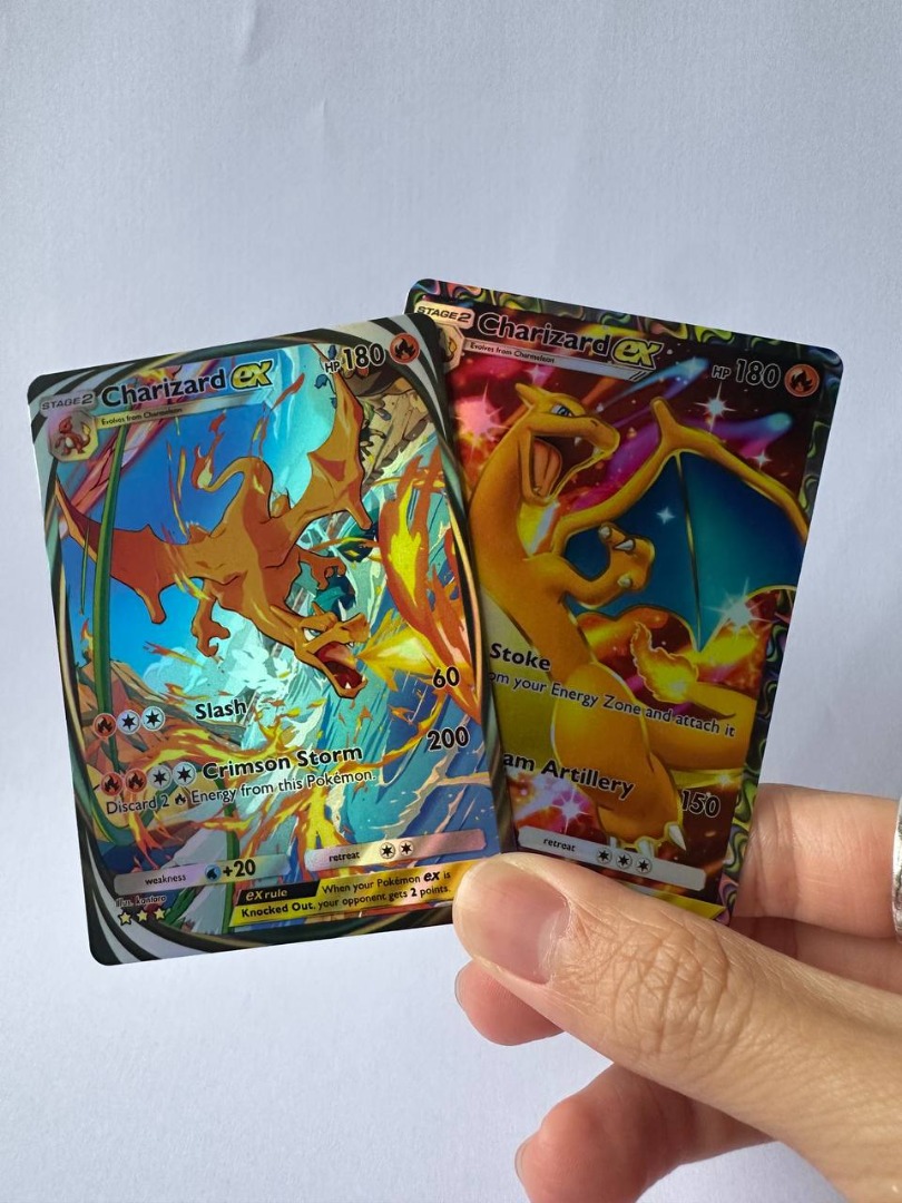 Charizard EX - Pokemon Pocket TCG Custom Foil Cards, Hobbies & Toys ...