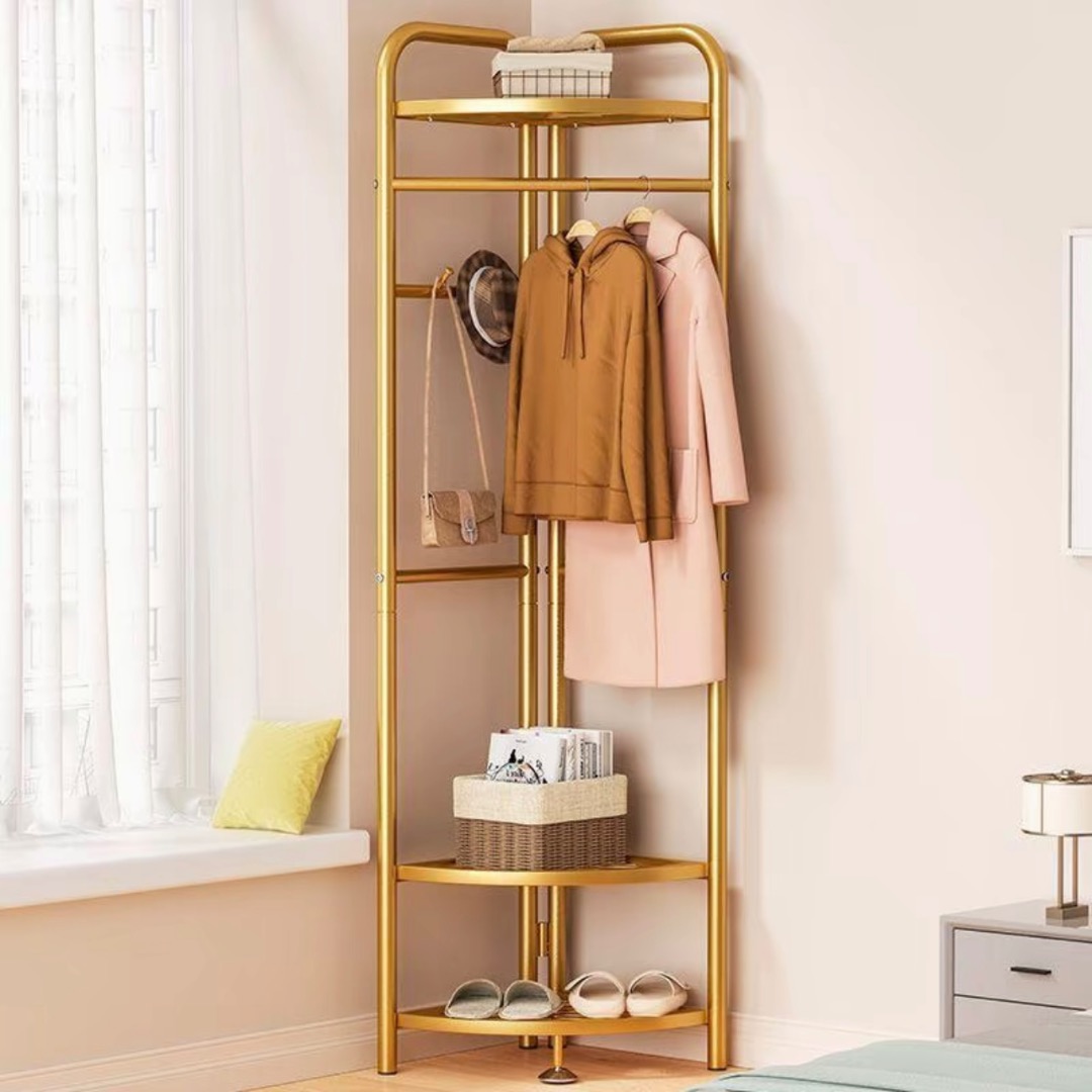 Clothes Hanging Rack | Corner Hanger Rack | Standing Clothes Rack ...