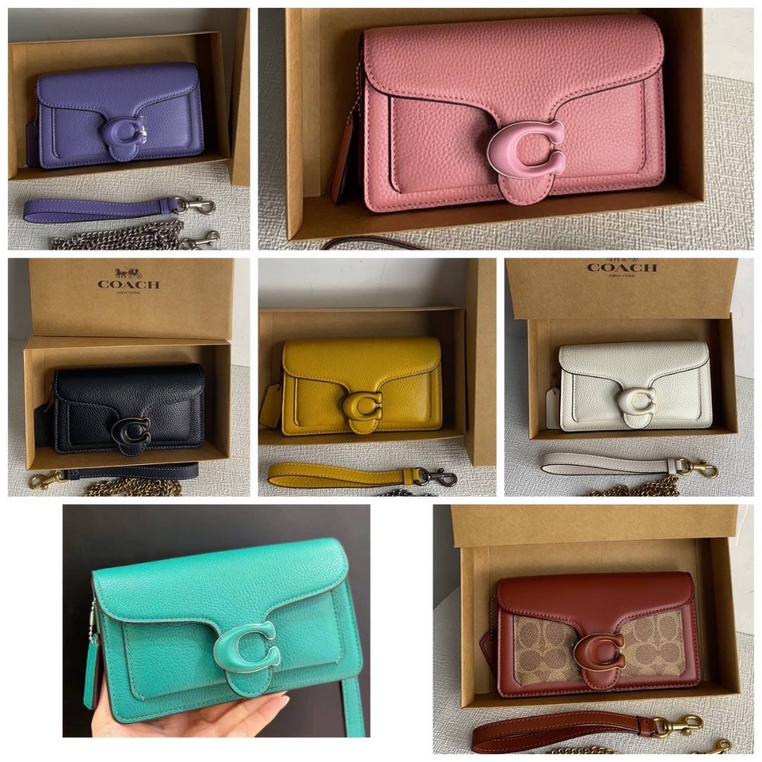 Coach mini tabby 18 with chain crossbody bag, Women's Fashion, Bags ...