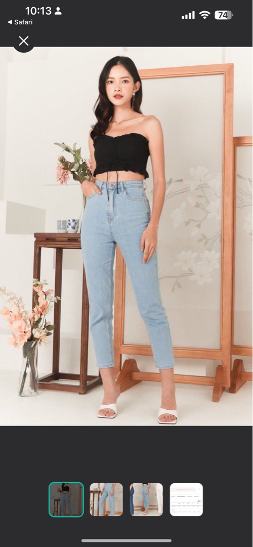 Delaney Denim Jeans in Light Wash, Women's Fashion, Bottoms, Jeans ...