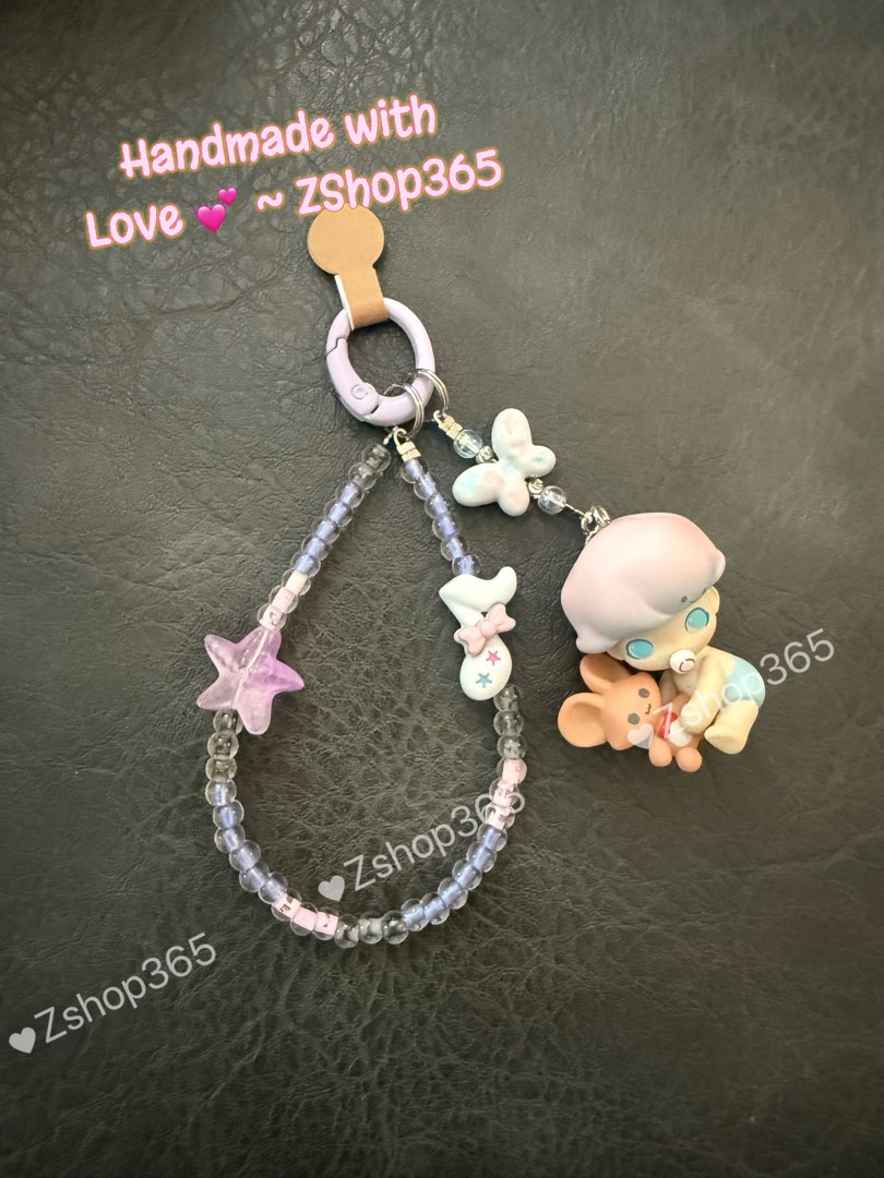 [Dimoo with Bunny x Purple theme] Bag Charm | Mini Phonestrap ...
