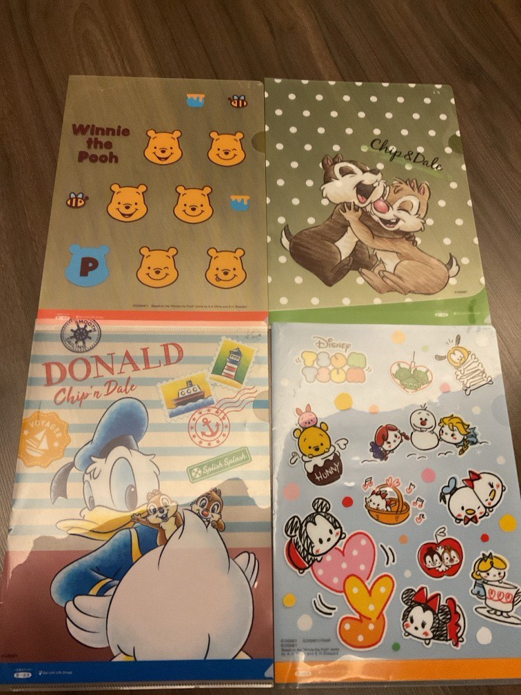 Disney A4 file set, Hobbies & Toys, Stationery & Craft, Stationery & School Supplies on Carousell