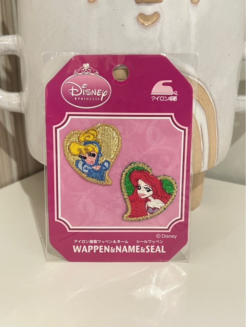 Disney Princess Ariel & Cinderella Retro Iron On Patches, Hobbies ...