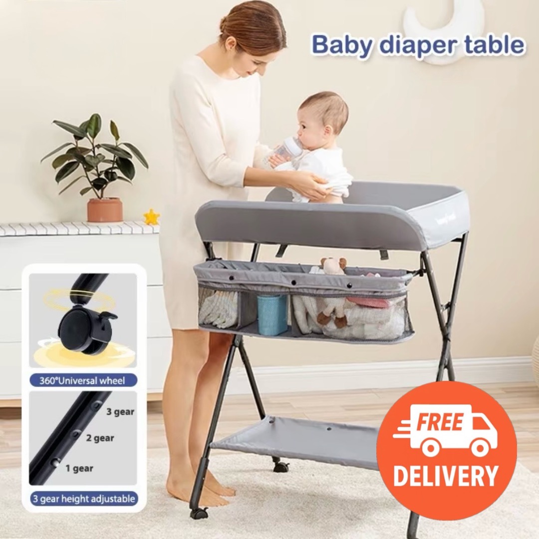 [FREE DELIVERY] Foldable Baby Diaper Table | Portable Baby Changing ...