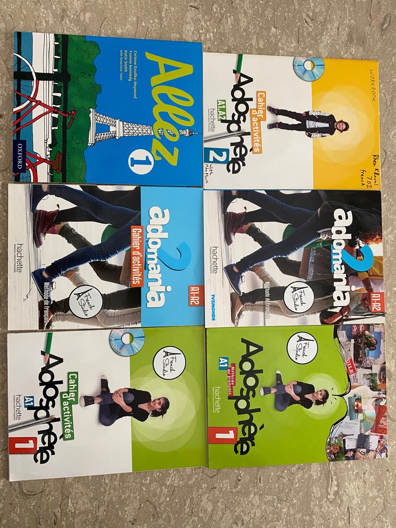 French Language textbook & activity book-various books, Hobbies & Toys ...