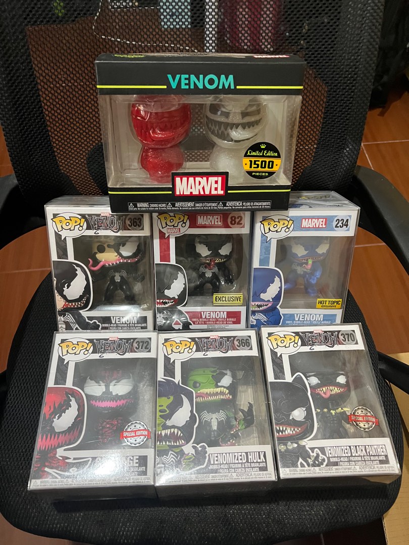 Funko Venom Lot, Hobbies & Toys, Toys & Games on Carousell