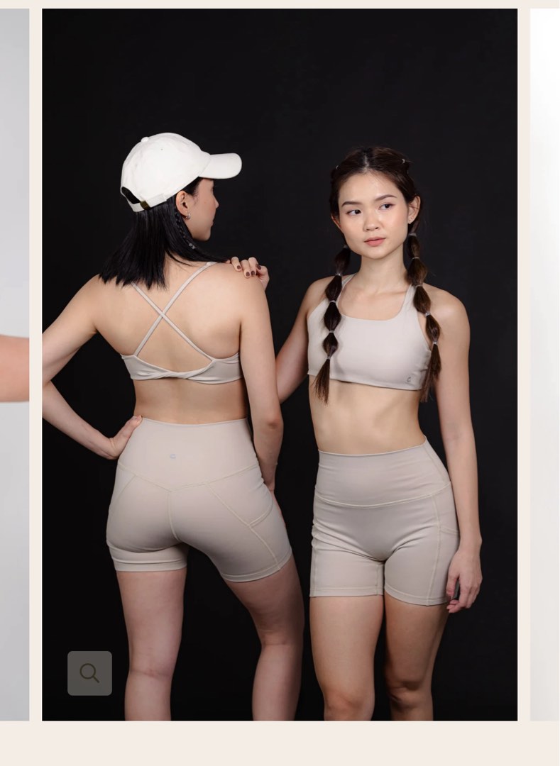 Gym Squad Active Bliss Bow Bra in Cream, Women's Fashion, Activewear on Carousell