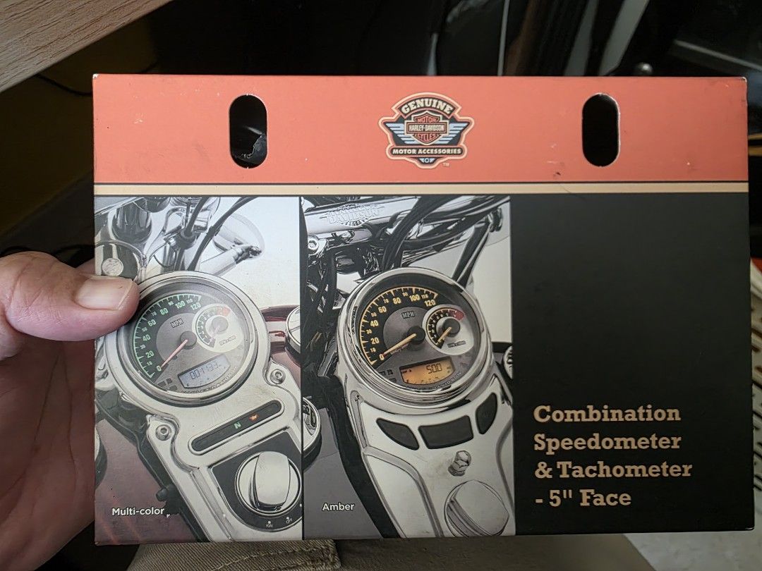 Harley-Davidson Analog 5" Speedometer/Tachometer km/h (Part# 7090071A ...