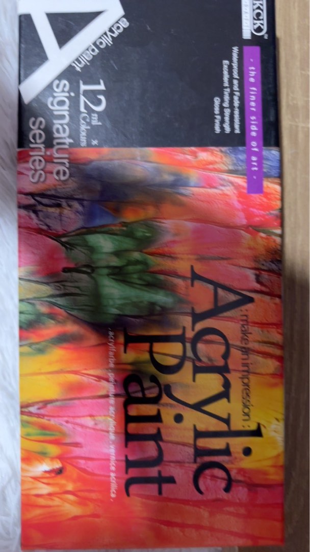 KCK Acrylic Paint Set - 12 Colors Signature Series, Hobbies & Toys ...