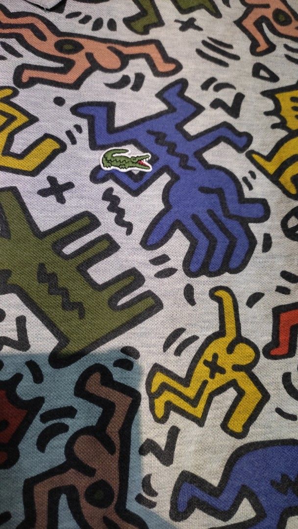 Lacoste x Keith haring limited edition collab, Luxury, Apparel on Carousell