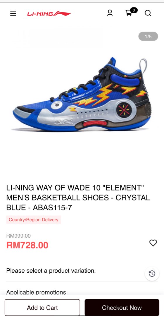 Li Ning WOW 10 for Sale, Trade, or Swap, Men's Fashion, Footwear ...
