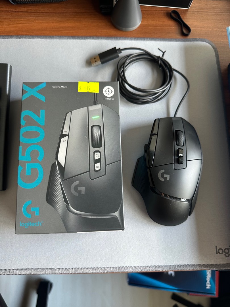 Logitech G502x wired gaming mouse, Computers & Tech, Parts ...