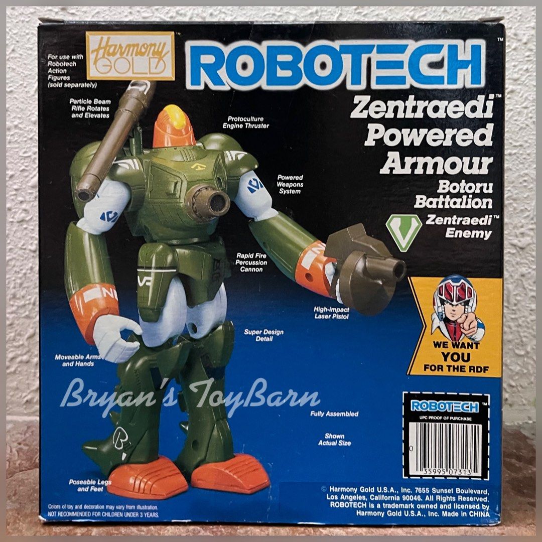 Macross Robotech Botoru Battalion Zentradi Armour Suit Vintage Action ...