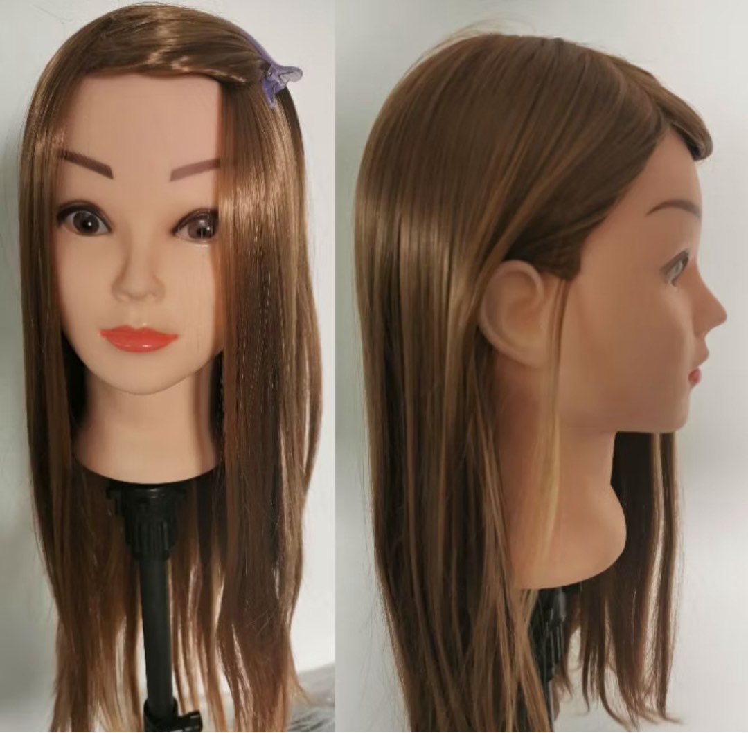 Mannequin Fake Hair | for saloon practice or Hair stylish | Brown ...