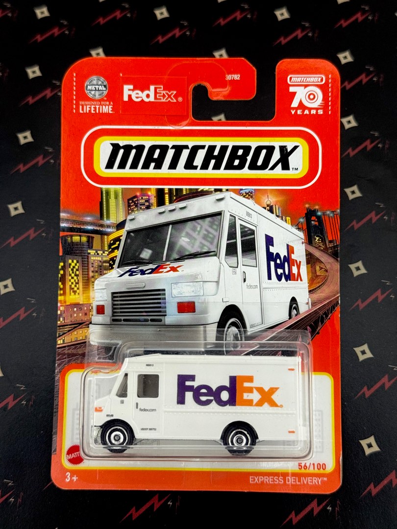 Matchbox FEDEX Express Delivery about Hot Wheels size white van 70 ...