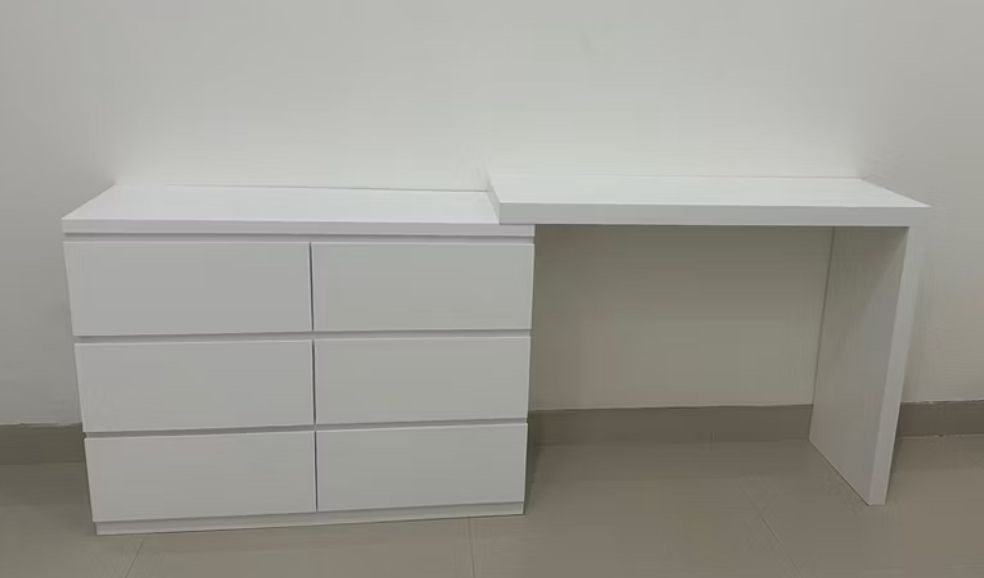 Meja Rak Minimalis Estetik (Drawers/Laci), Perabotan Rumah di Carousell