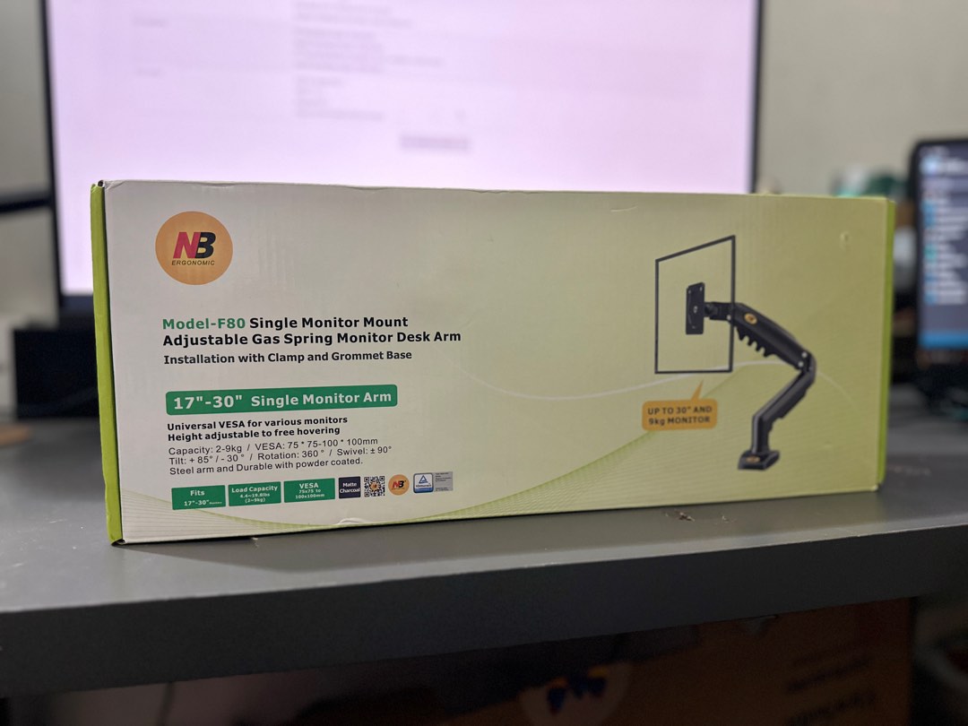 Monitor Arm NB F80, Computers & Tech, Parts & Accessories, Other Accessories on Carousell
