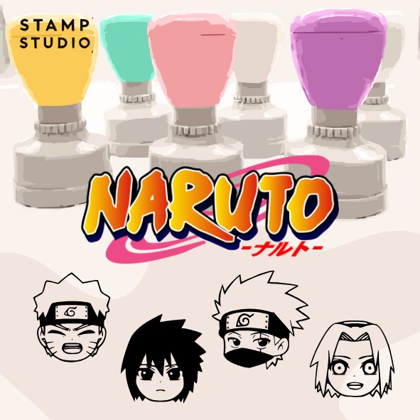 Naruto Team 7 Ninja Stamps: Naruto, Sasuke, Sakura, Kakashi (Self ...