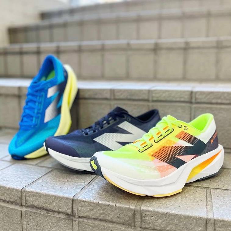 New Balance FuelCell Revel V4 Bleached Lime Glo Hot Mango/ Spice Blue ...