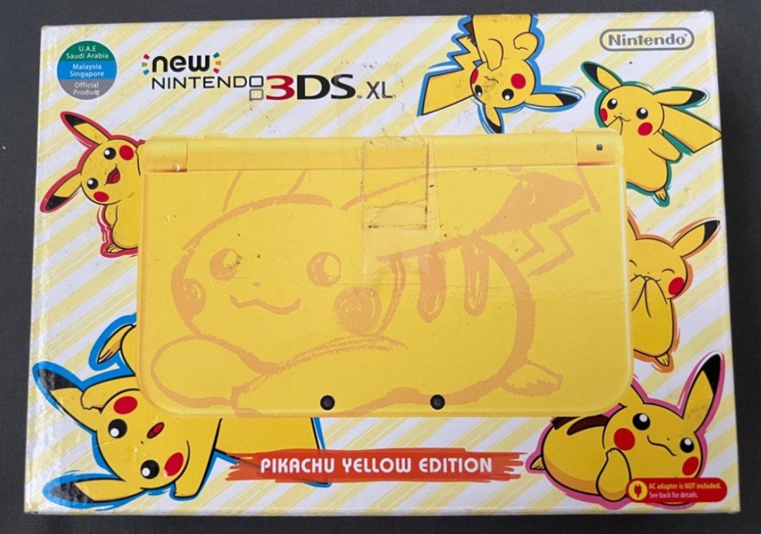 New Nintendo 3DS XL Pikachu Yellow Edition local set, Video Gaming ...
