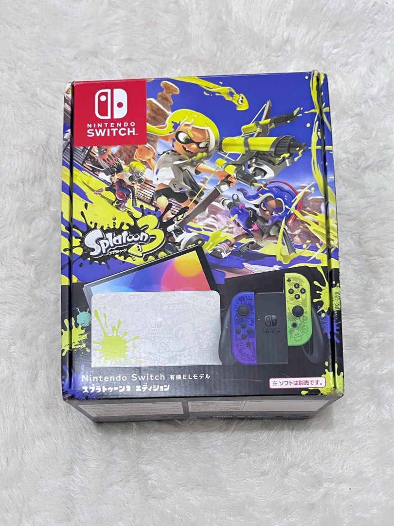 Nintendo Switch Oled CFW 256gb splatoon 3 edition Fullset, Video Game ...