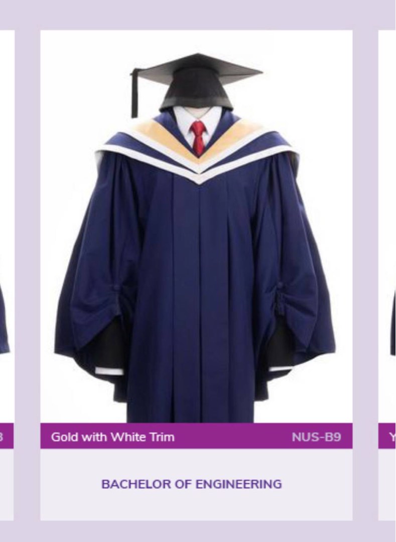 NUS Engineering Graduation Gown, Men's Fashion, Coats, Jackets and ...