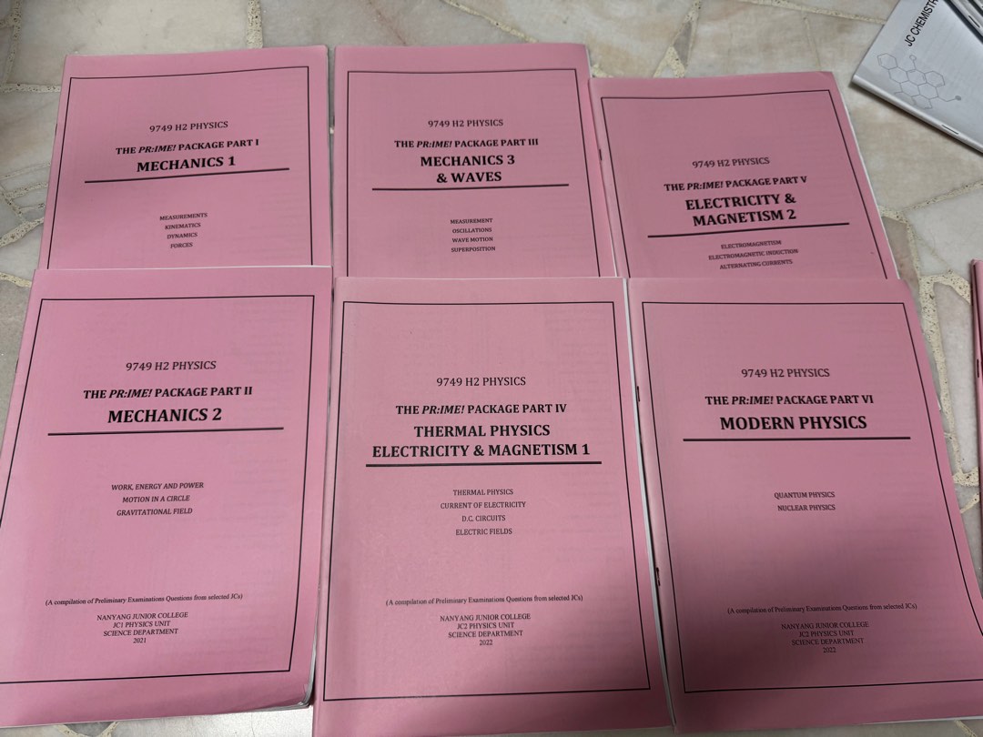 nyjc h2 physics exam packages, Hobbies & Toys, Books & Magazines, Assessment Books on Carousell