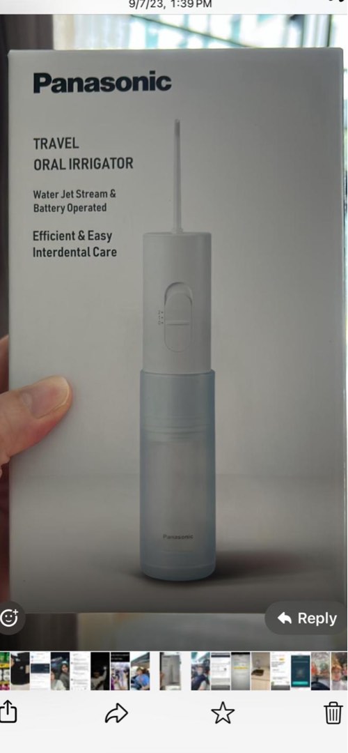 Panasonic travel Oral irrigator, Beauty & Personal Care, Oral Care on ...
