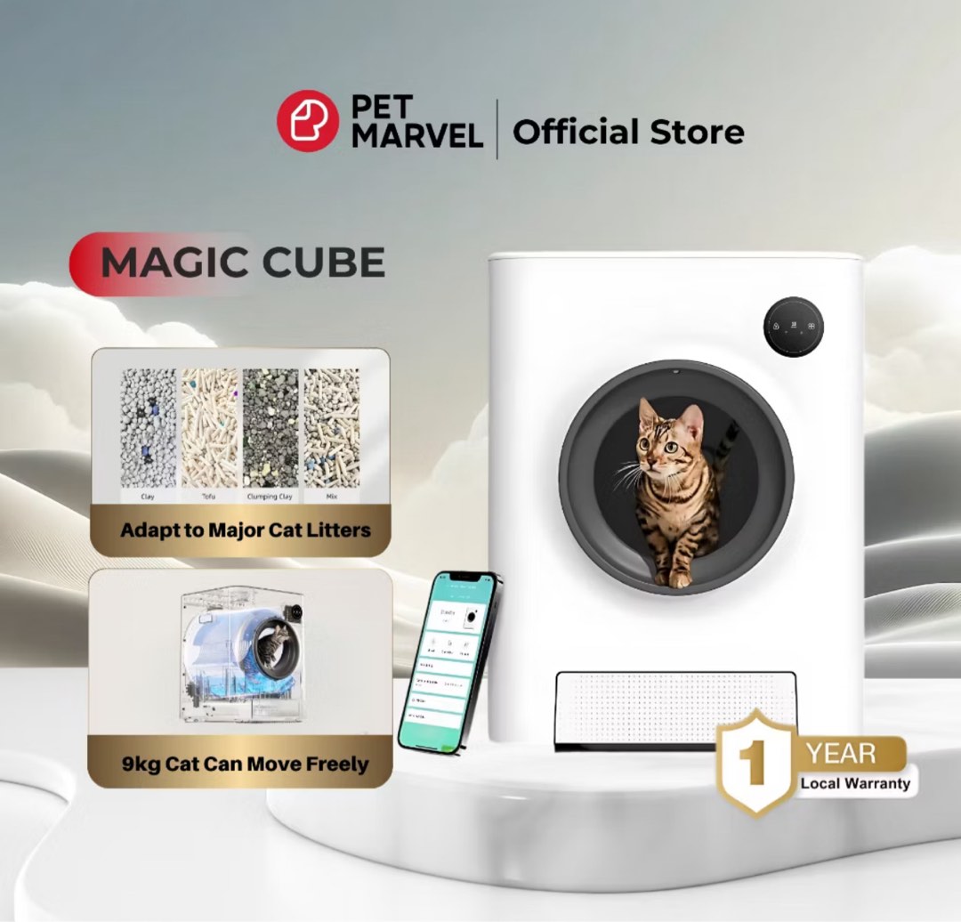 Pet Marvel PETKIT automatic cat litter, Pet Supplies, Homes & Other Pet ...