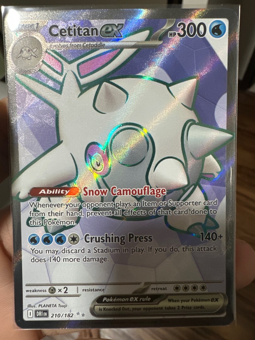Pokemon Card - Cetitan ex, Hobbies & Toys, Toys & Games on Carousell